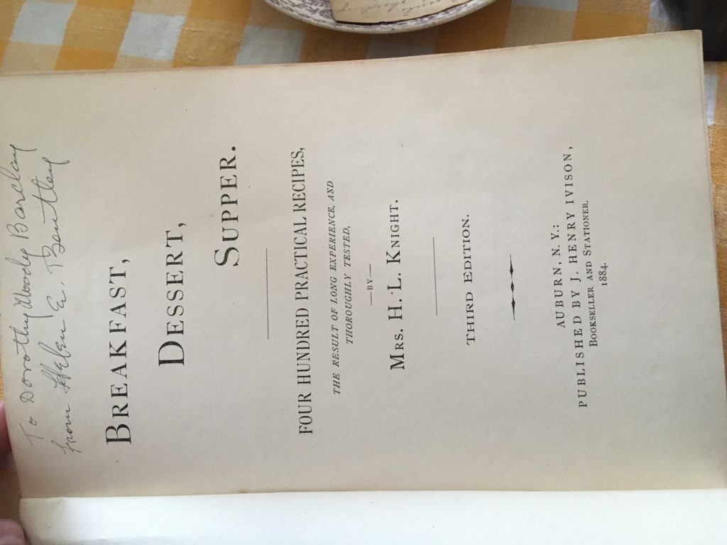 Historical Recipes of Cayuga County - Cayuga Museum of History and Art